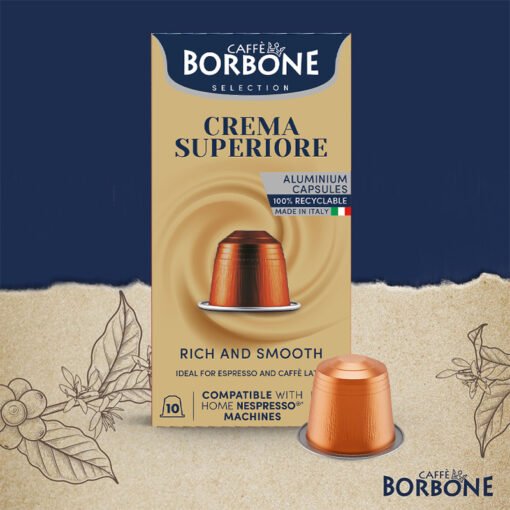 Crema superior – 10 Capsules Aluminium Nespresso® – Intensité 9 – Cafefast