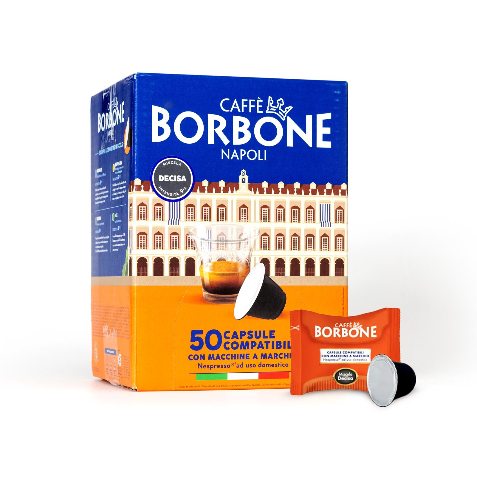 50 Capsules DECISA Caffè Borbone Compatible Nespresso® - Cafefast